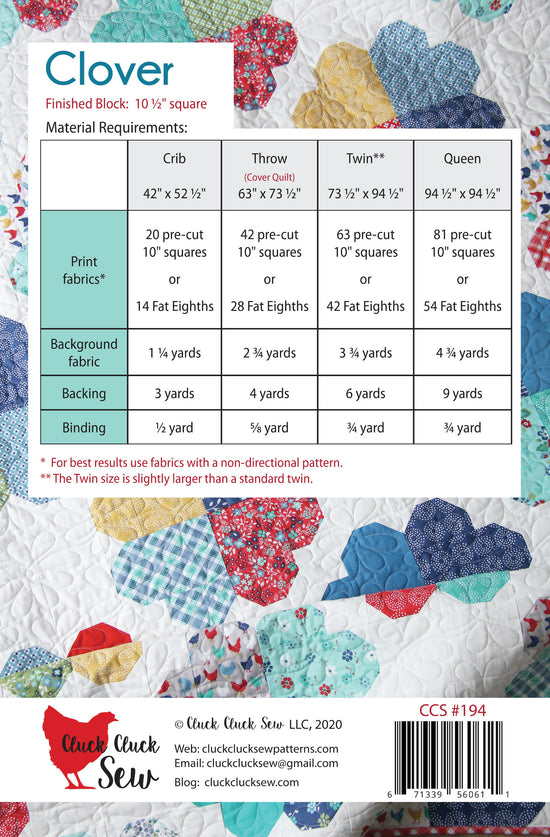 Clover Quilt Pattern – Sewfinity