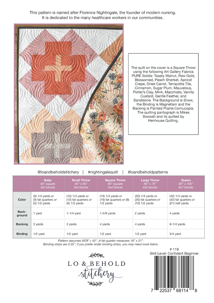 Nightingale Quilt Pattern – Sewfinity
