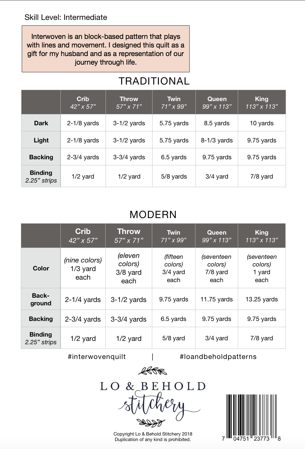 Interwoven Quilt Pattern – Sewfinity